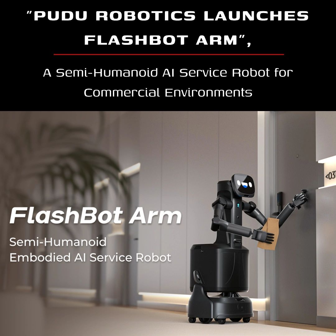 Pudu Robotics Unveils FlashBot Arm: A Semi-Humanoid Service Robot
