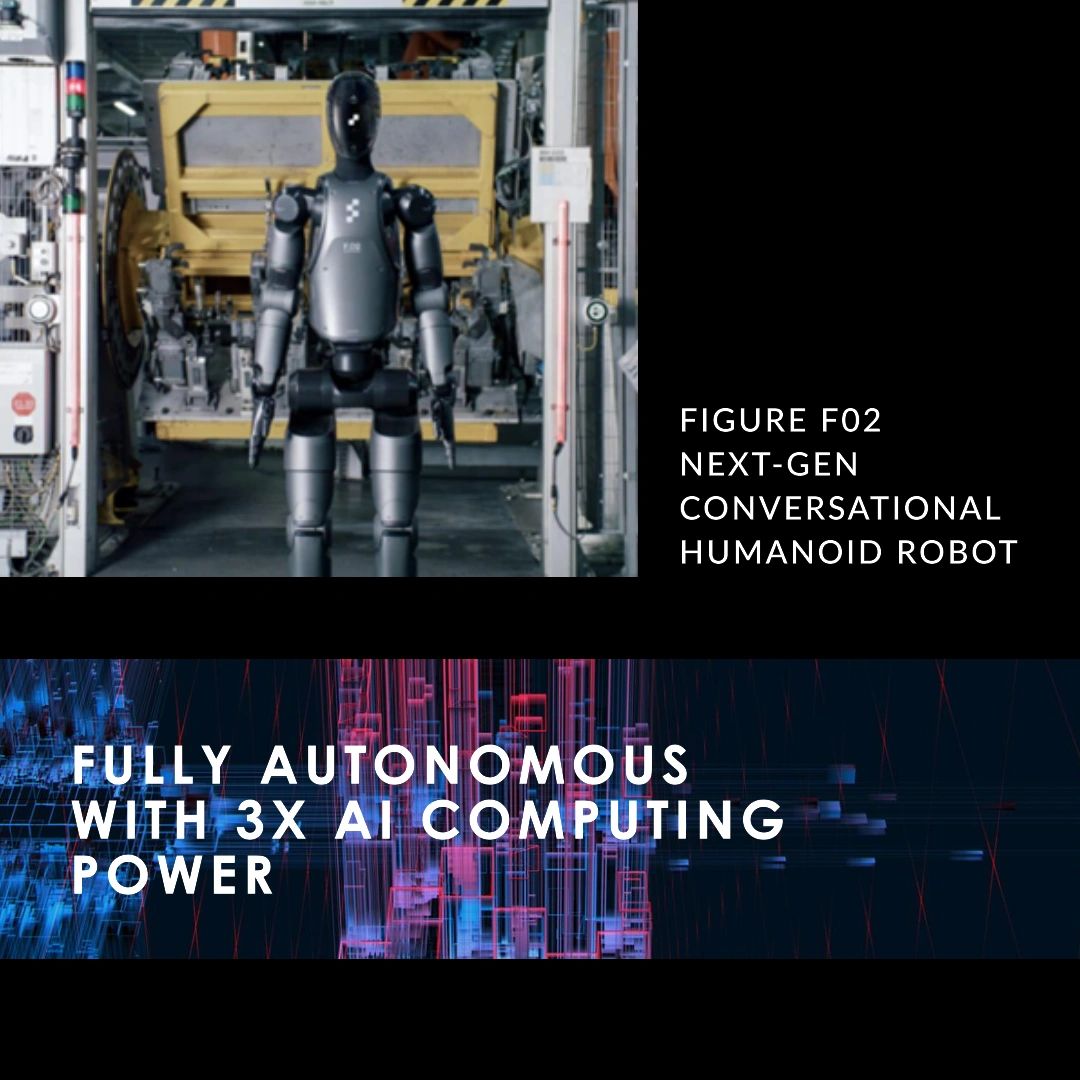 Figure Unveils Advanced Humanoid Robot F02 With 3X AI Computing