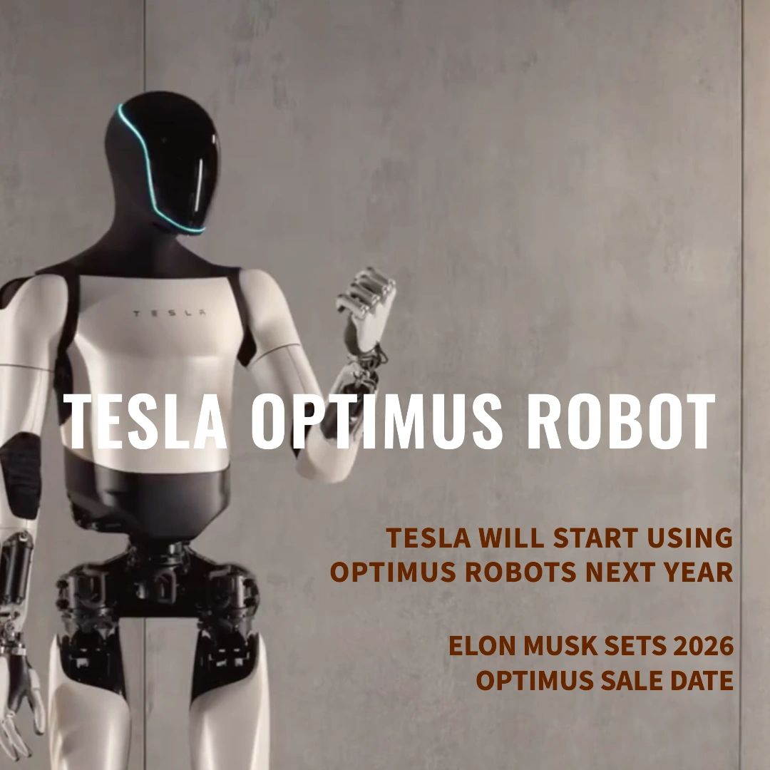 Elon Musk Says Tesla to Use Optimus Humanoid Robots Next Year
