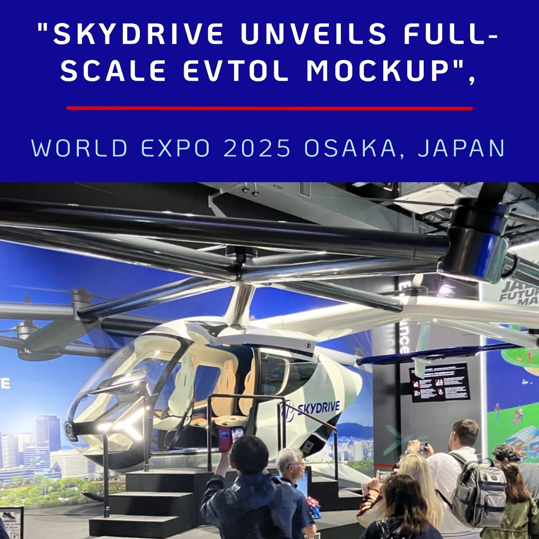 SkyDrive Unveils Full-Scale eVTOL Mockup at World Expo 2025 Osaka