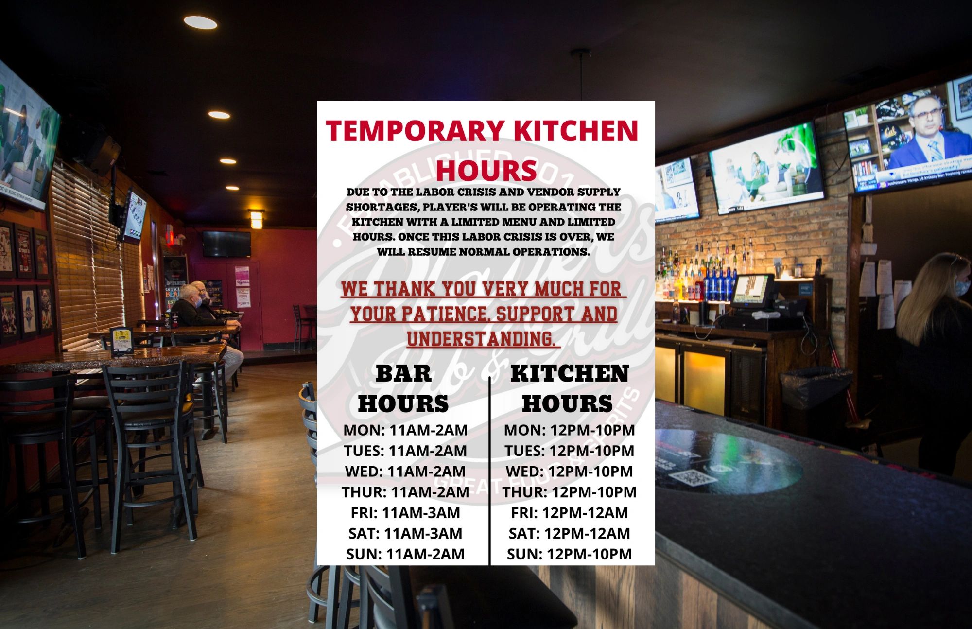 Players Pub & Grill - Bar and Grill, Pub and Restaurant