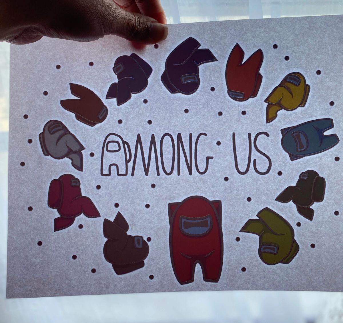 Among Us Screen Print Transfer- Destash