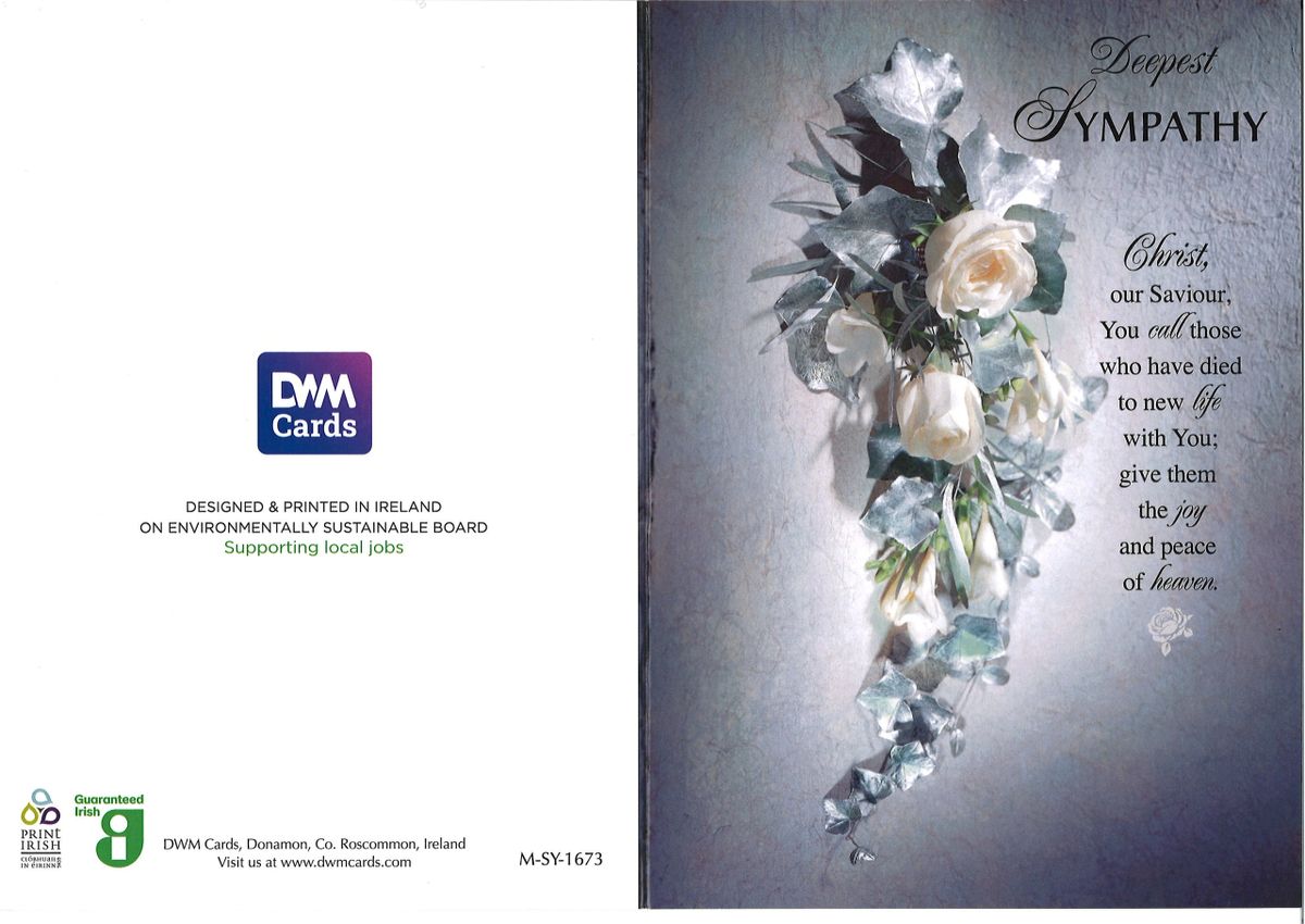 Traditional Sympathy Mass Card