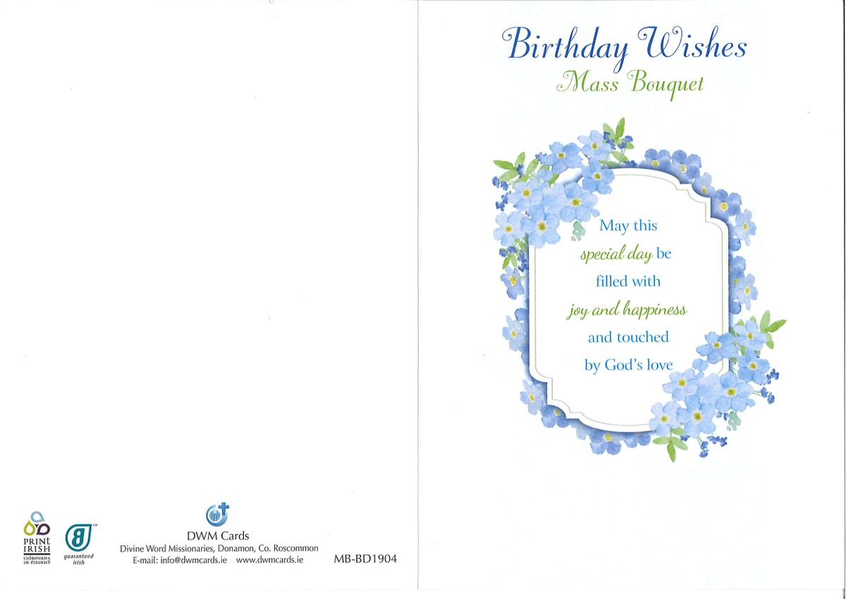 Birthday Mass Card