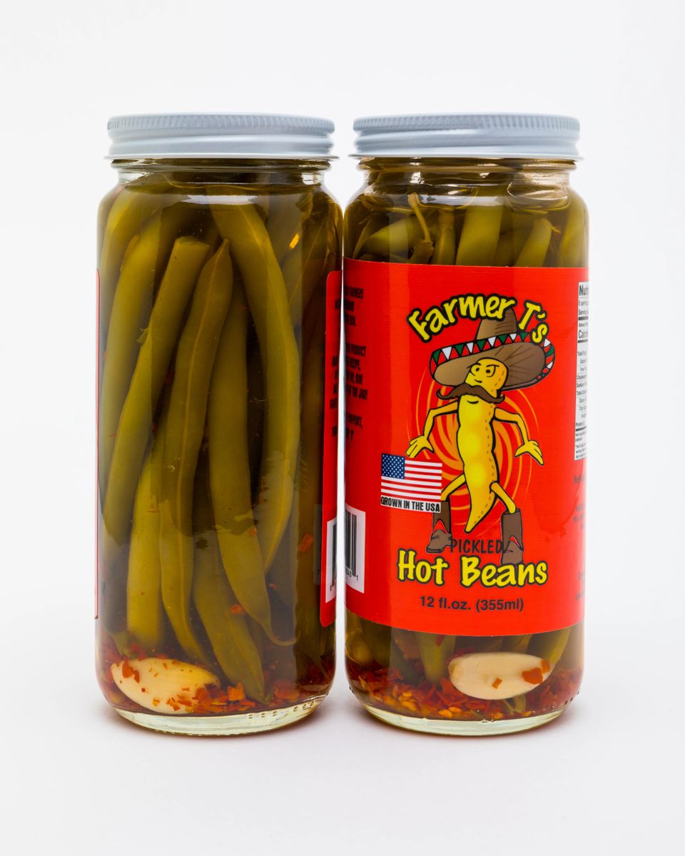 Farmer T's 12 fl oz Pickled Hot Beans