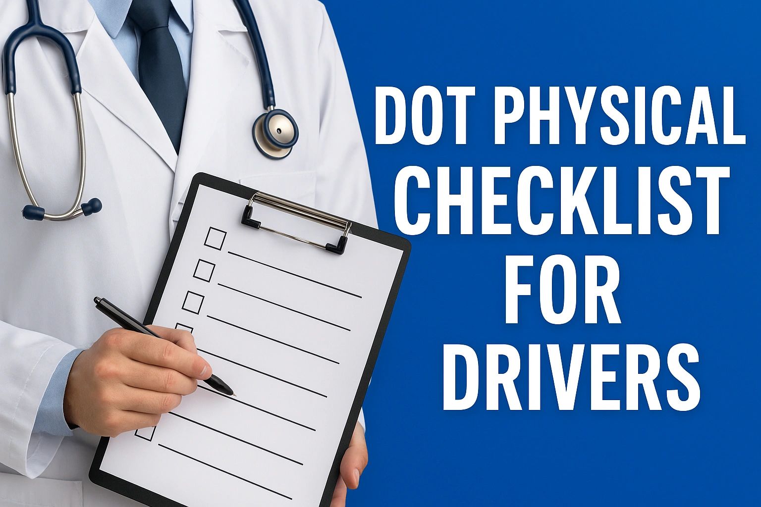 DOT Physical Checklist for Drivers