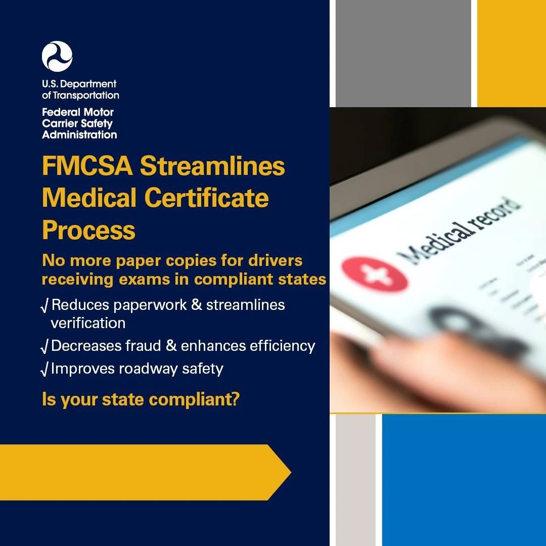 FMCSA has extended a waiver of new medical card requirements.