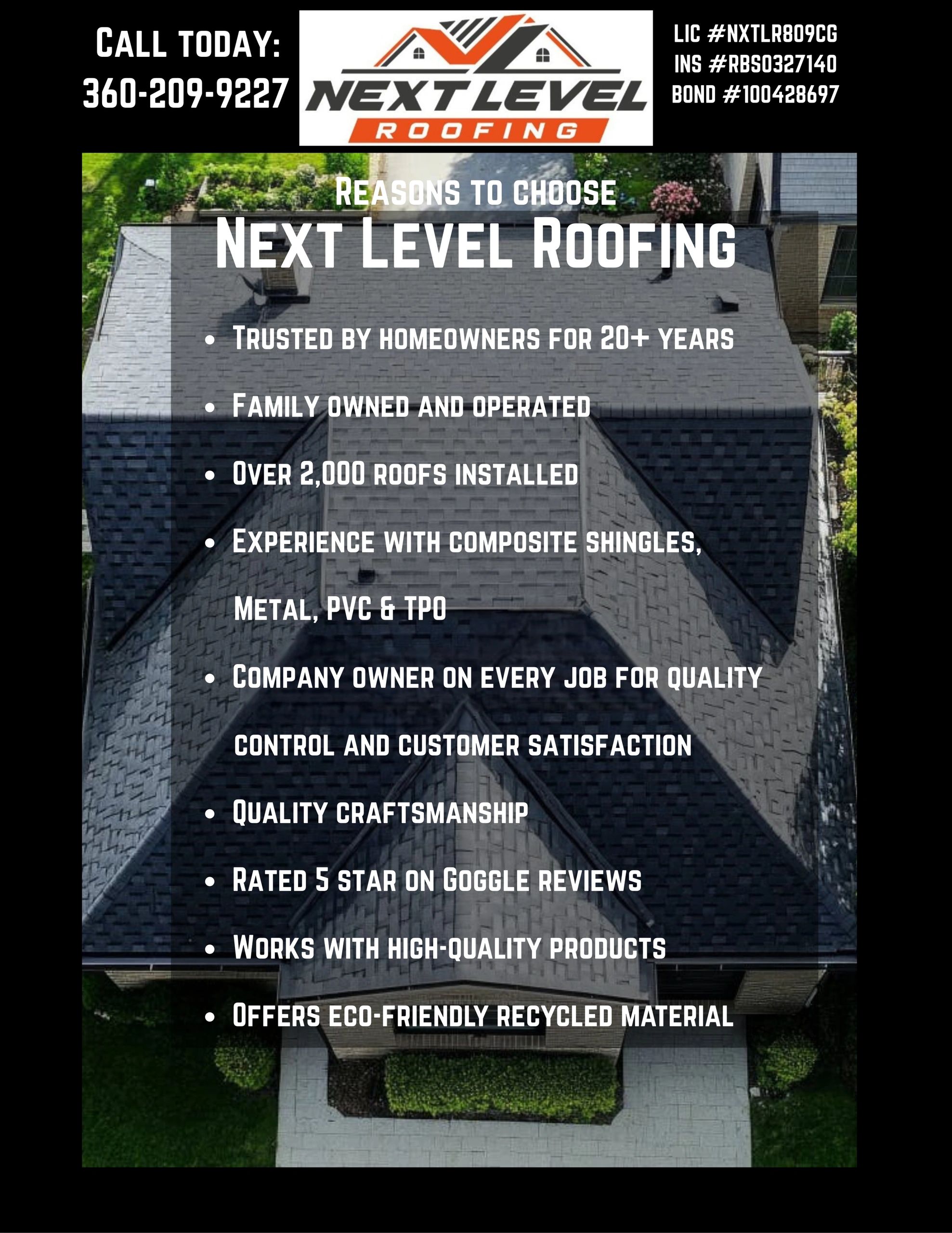 Next Level Roofing - New Roof, Roofing Specialist