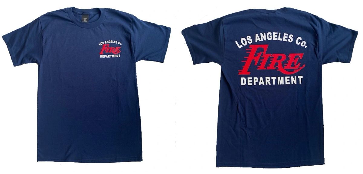 LACoFD RUNNING FIRE LOGO T-SHIRT