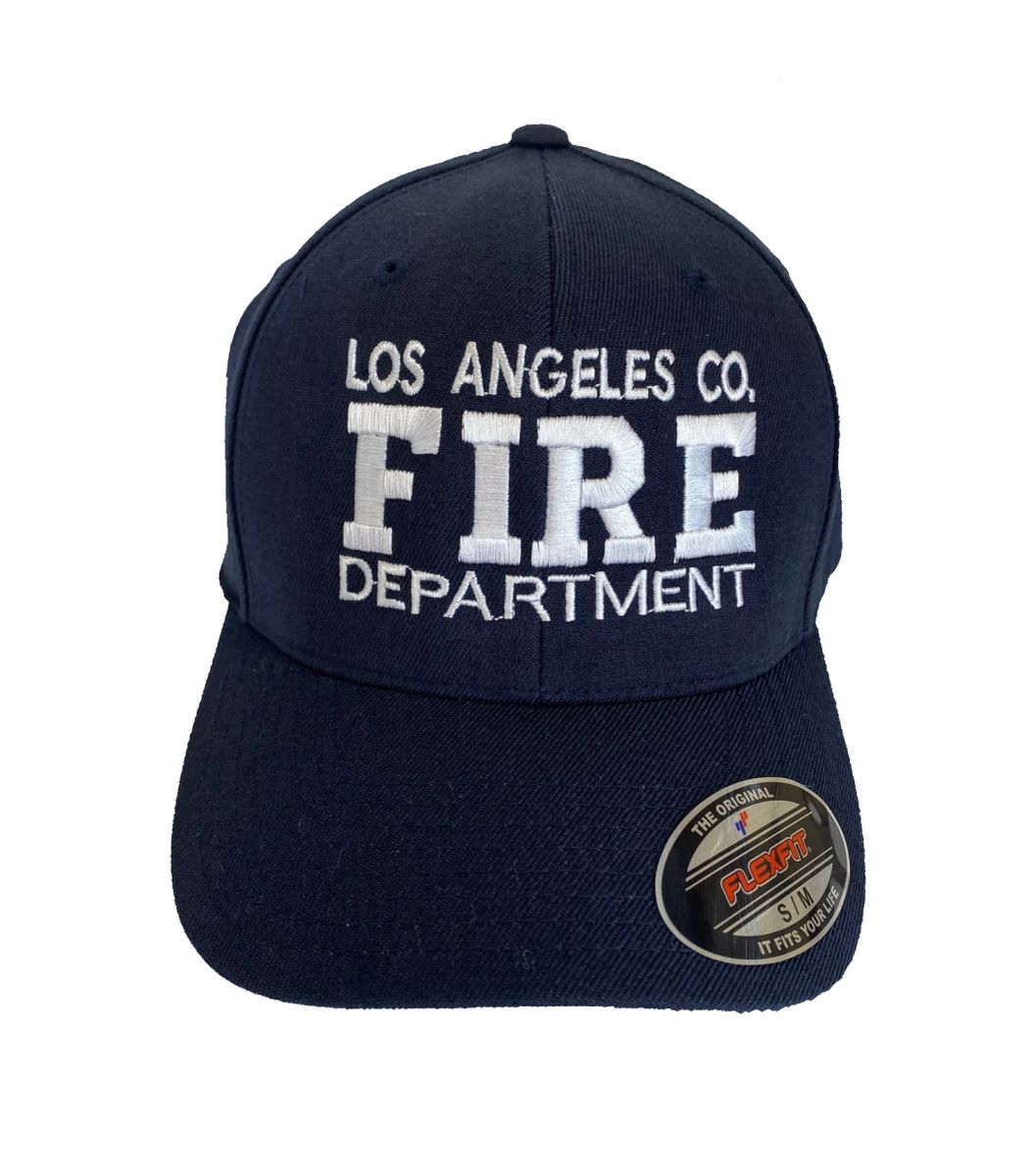 LACoFD BAR LOGO NAVY CAPS