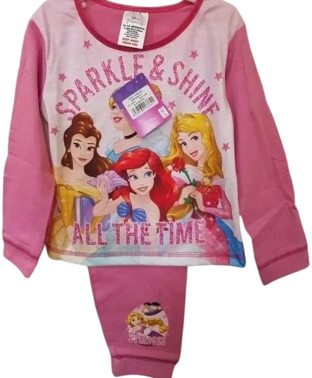 Younger Girls Disney Princesses 'sparkle' pyjamas