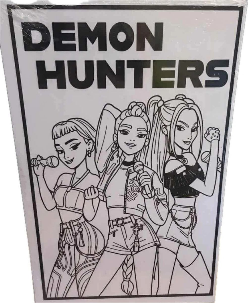 Large Velvet Colouring Board K-pop Demon Hunters