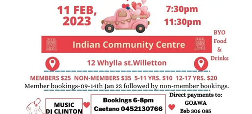 Goan Overseas Association in Perth - The Goan Overseas Association WA