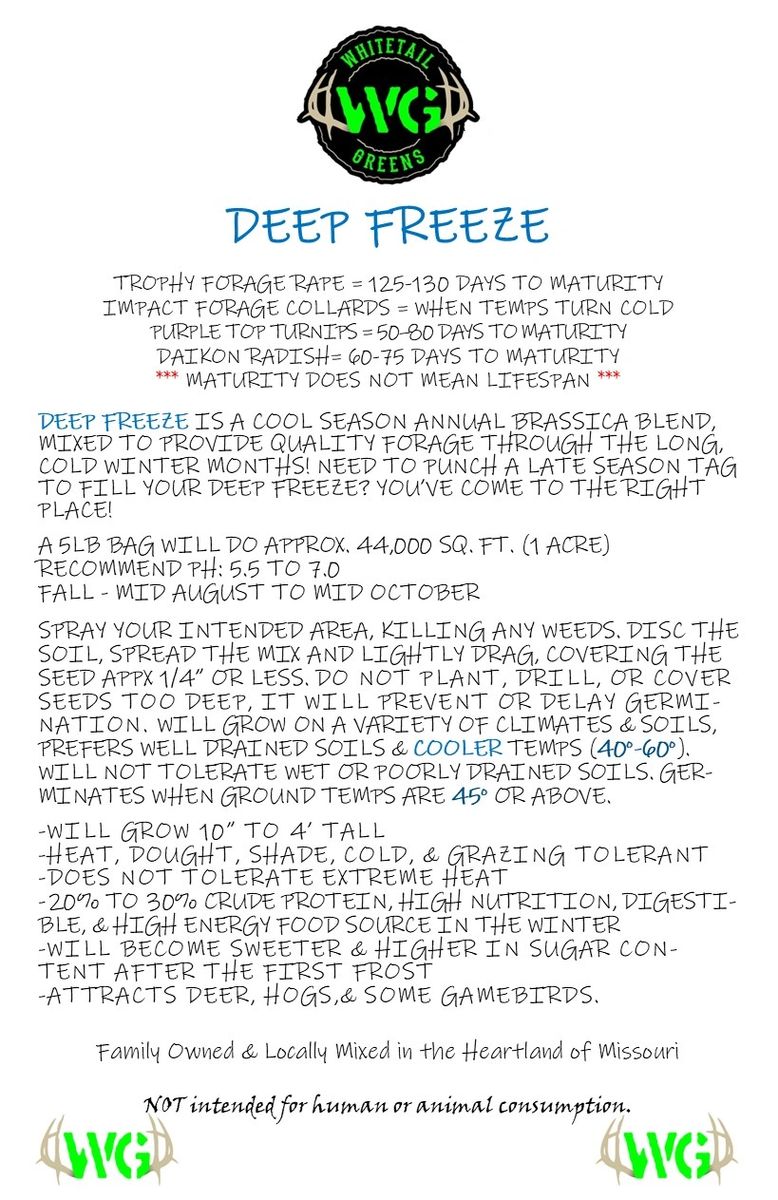 DEEP FREEZE - 5 LBS