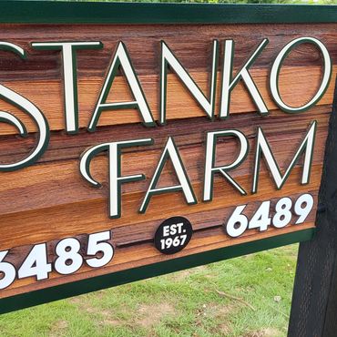 Sandblasted Cedar Signs - Jot Sign Shop Duncan BC