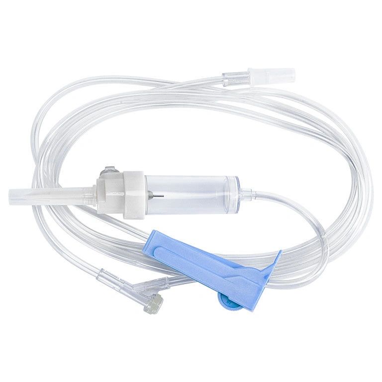 Sterile IV Administration Set, 10dr/mL, 100" with Injection Site, Luer Slip