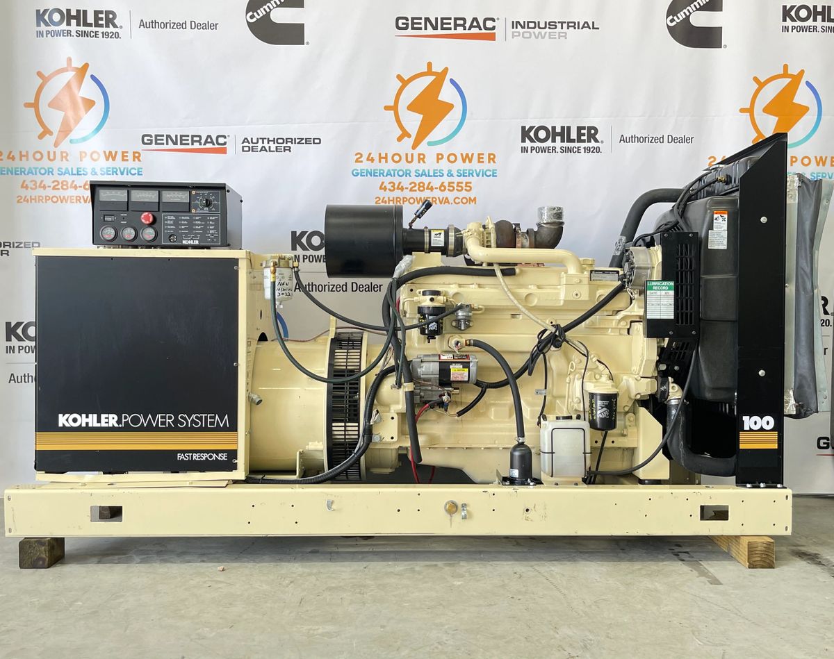 100 kw Kohler Diesel Generator- John Deere Engine - 0709265