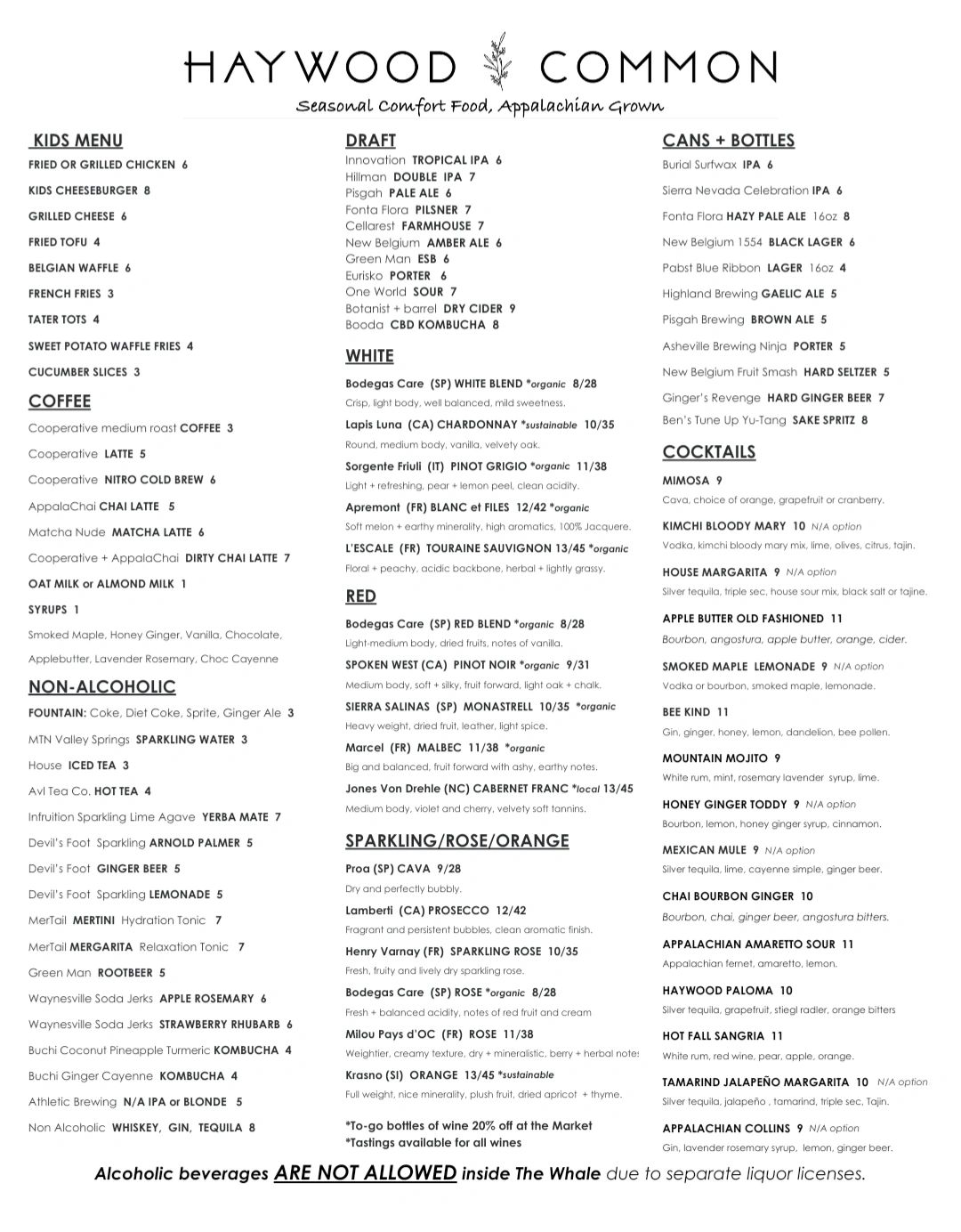 View Menus
