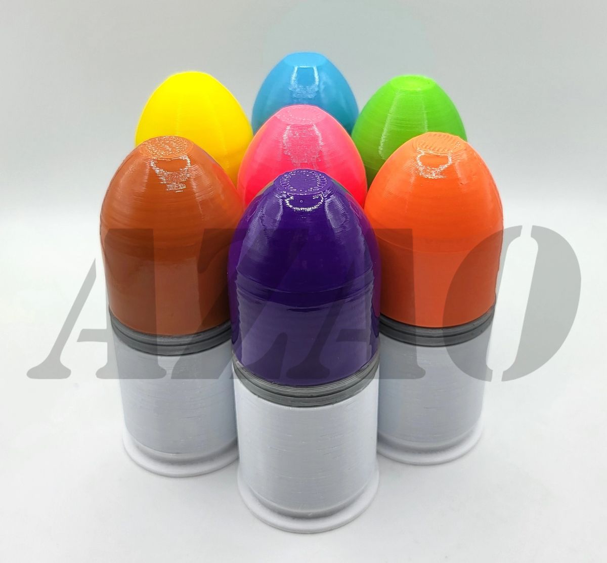 7-pk M781AZ 40mm Colored Chalk Rounds