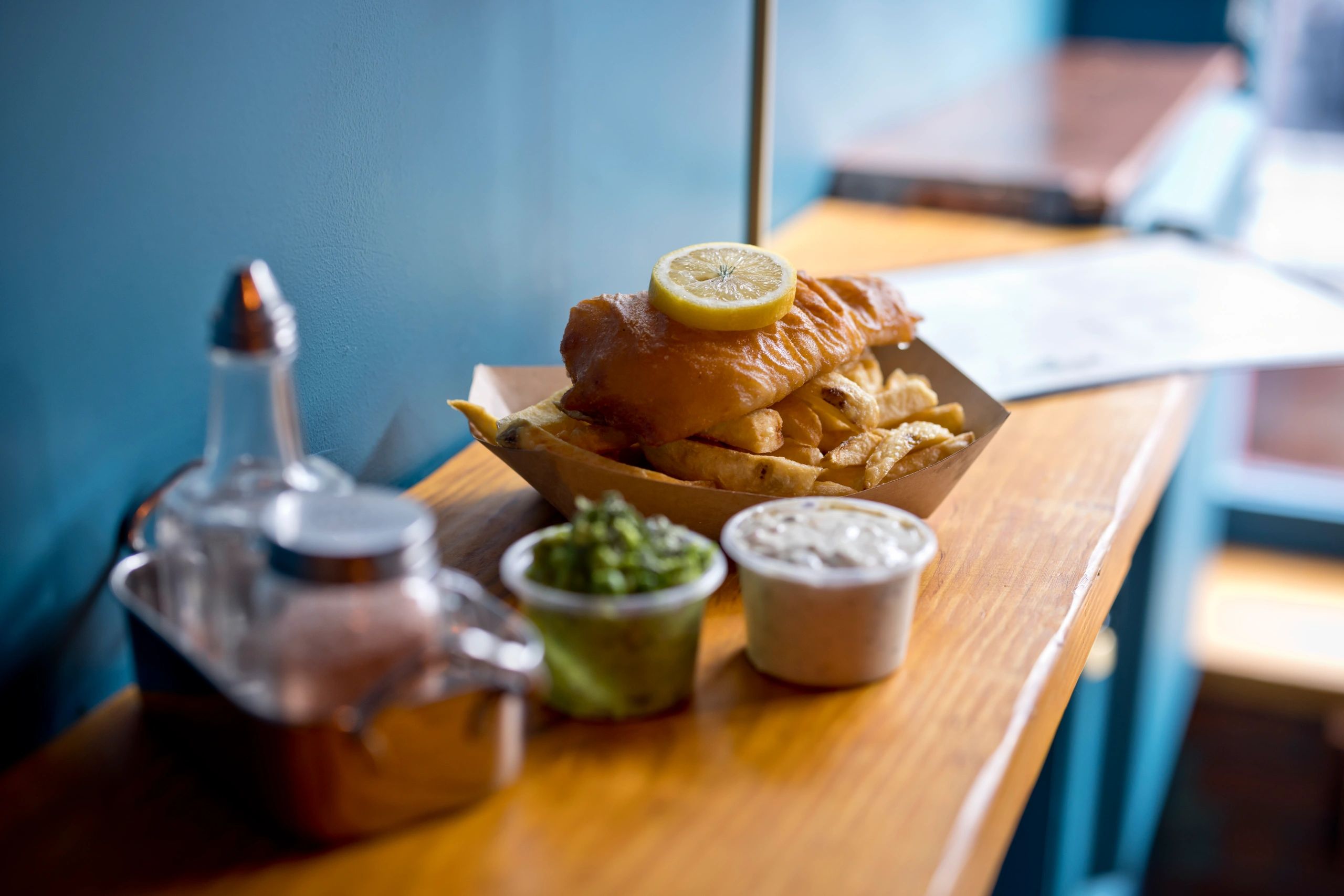 Delicious Fish and Chips at Eco Fish on MacCurtain Street.