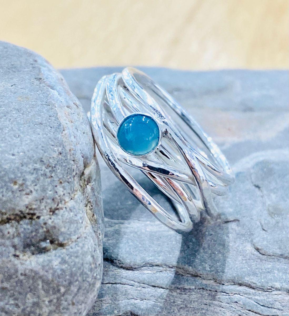 Silver Spaghetti Ring