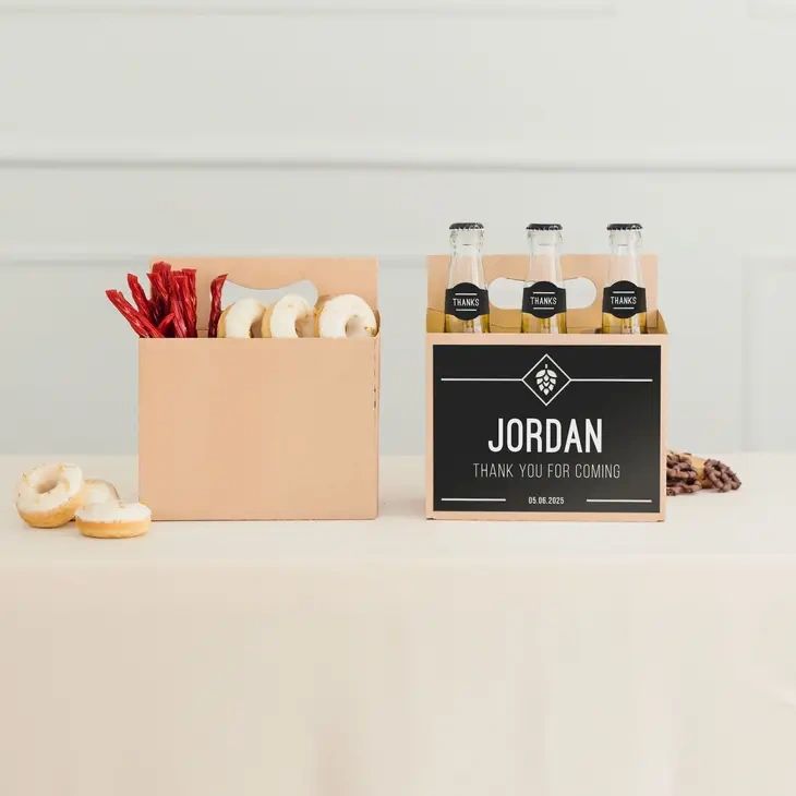 Kraft Cardboard Snack Caddy