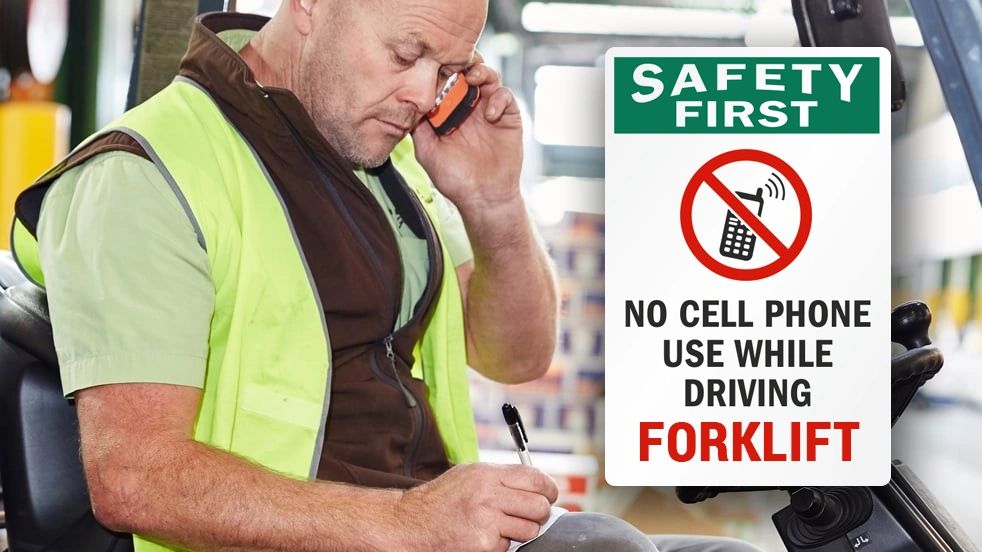 Distracted Forklift Operation Violates OHSA