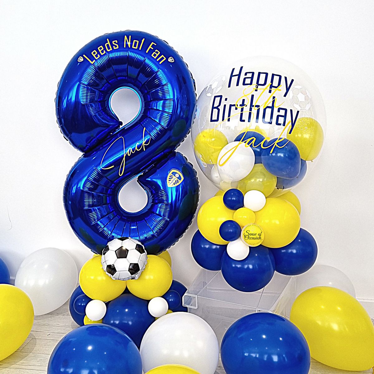 Single Number, Bubble and Floor Balloons Package