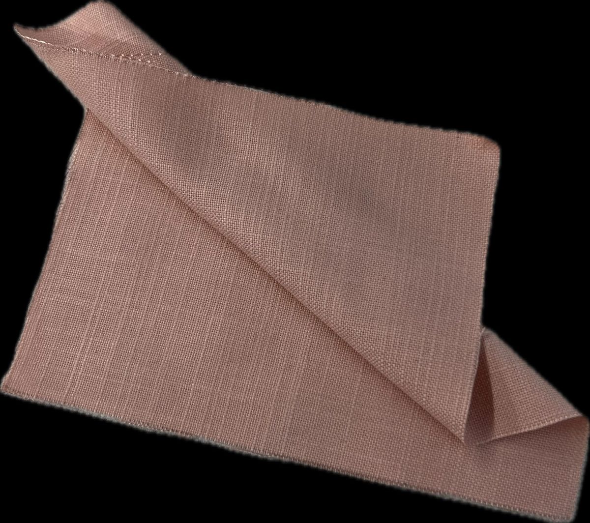 Dusty Pink Linen Swatch, Pack of 10 swatches for $10