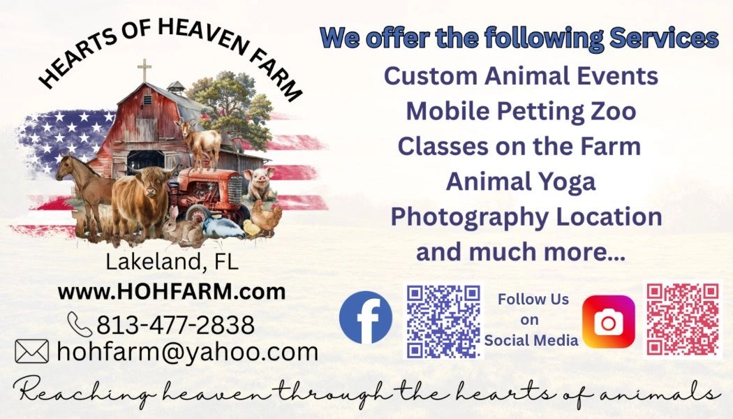 Upcoming Events | Hearts of Heaven Farm