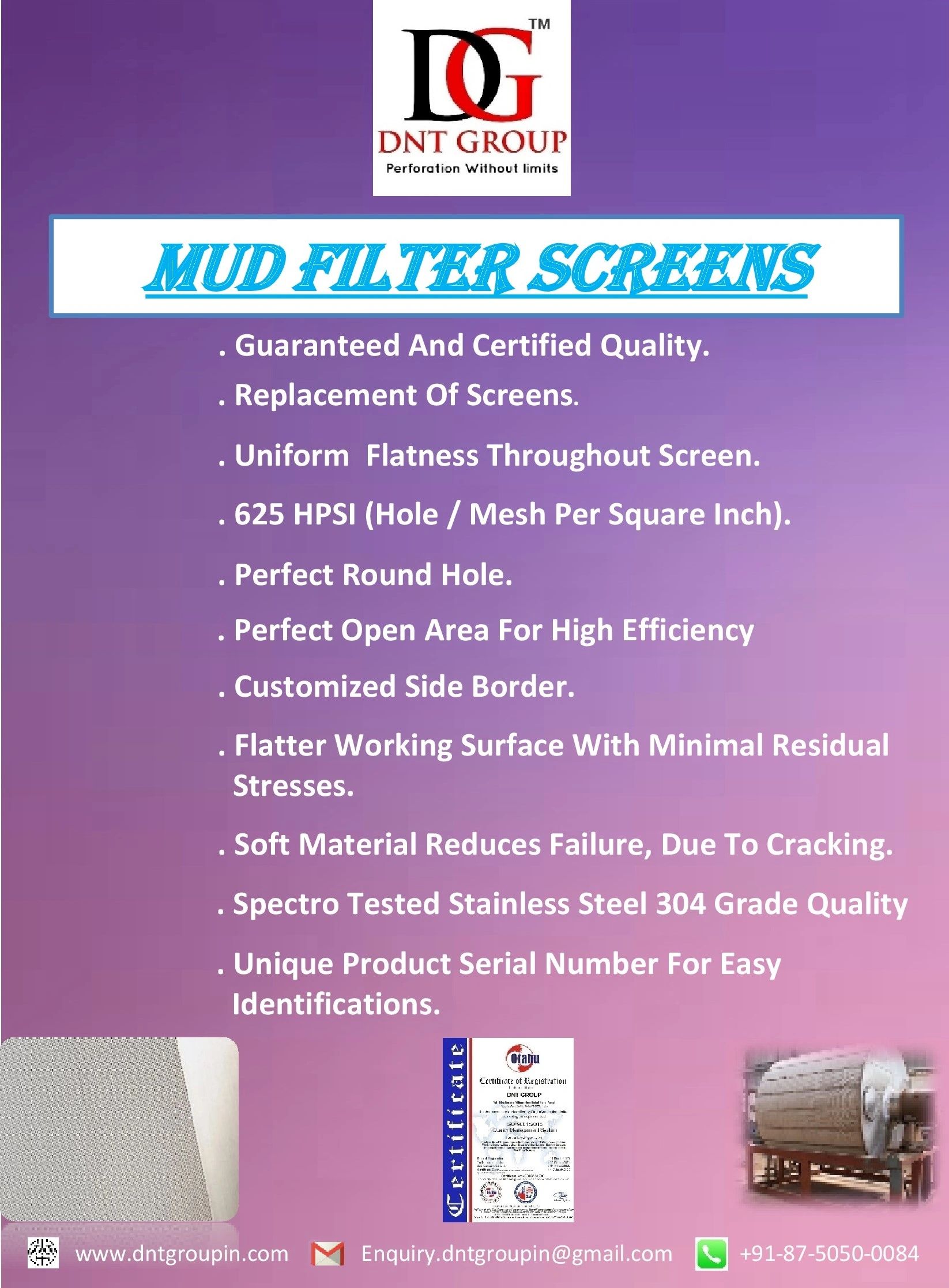 Vacuum/ Mud Filter Screens sugar industries industrial filters