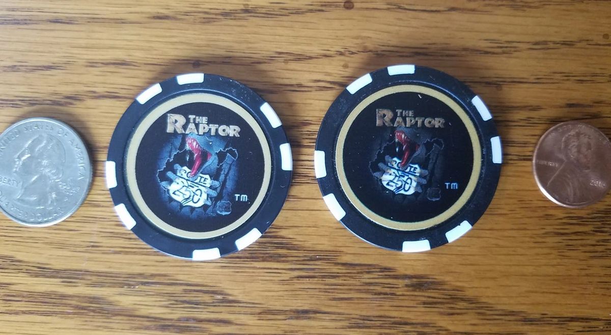 Raptor Poker Chip