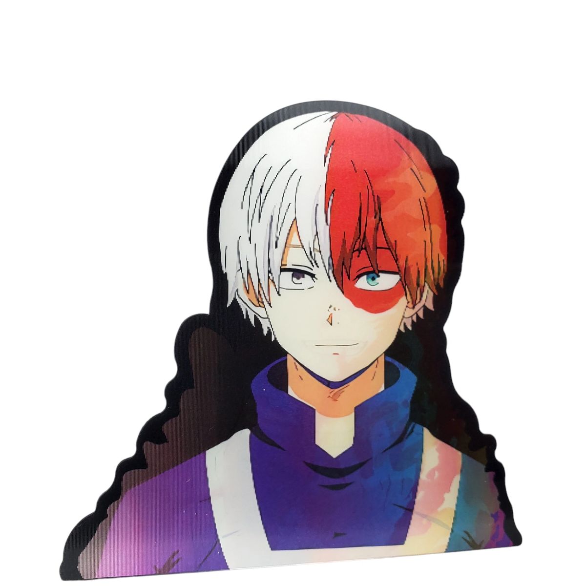 My Hero Academia Shoto Todoroki 3D Car Sticker Peeker Lenticular