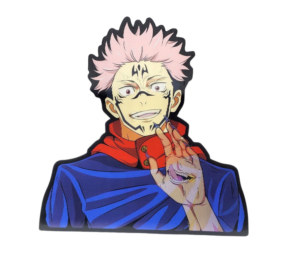 Jujutsu Kaisen Sukuna 3D Car Sticker Peeker Lenticular