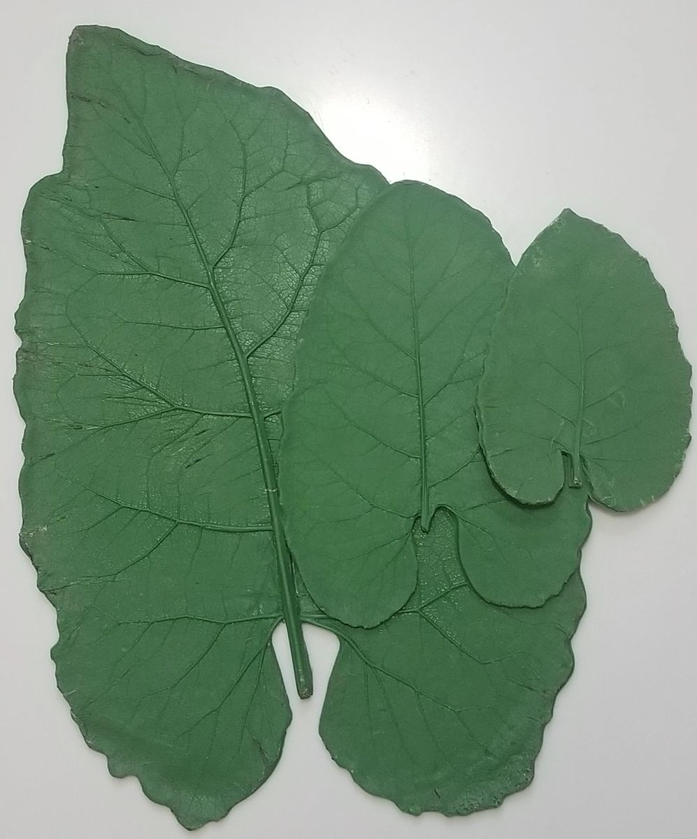 NEW! LP179 Burdock Rubber Leaf Forms (set of 3)