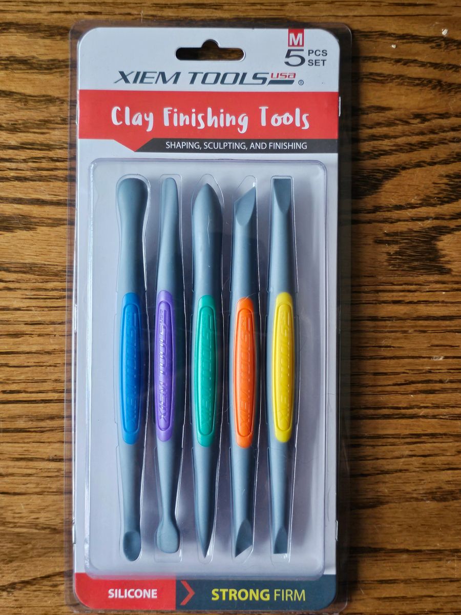 Xiem Silicone Clay Finishing Tools Medium Strong Firm Set of 5