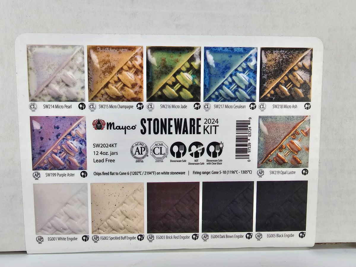 Mayco New 2024 Stoneware Color Sample Kit