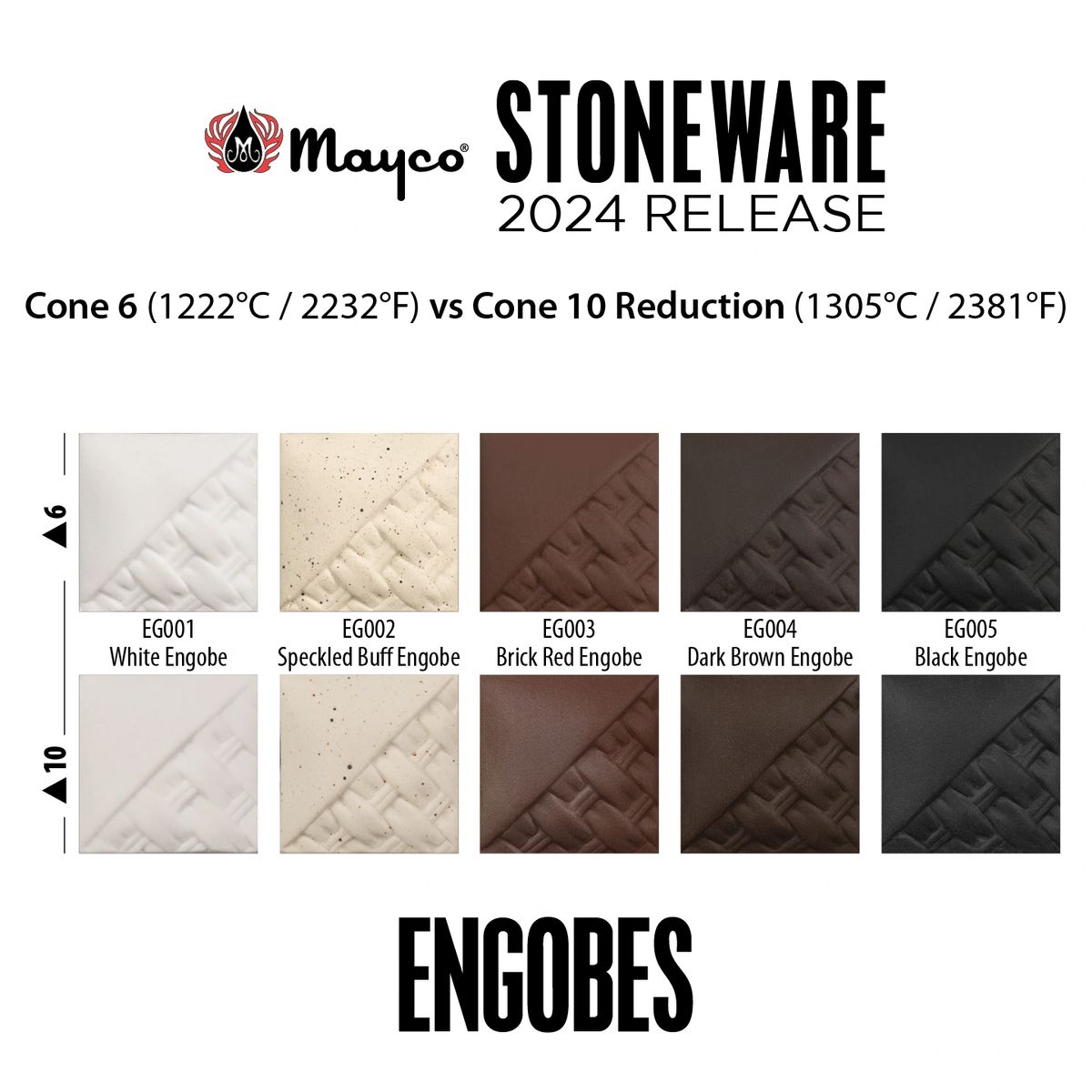 Mayco Stoneware Engobes (5 colors to pick from)