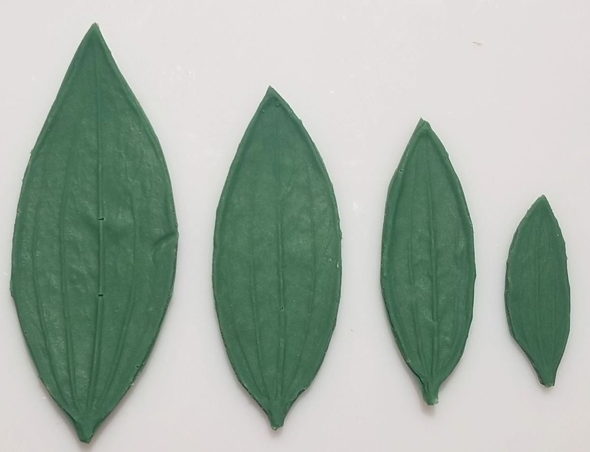 LP160 Sweet Pea Rubber Leaf Forms (Set of 4)