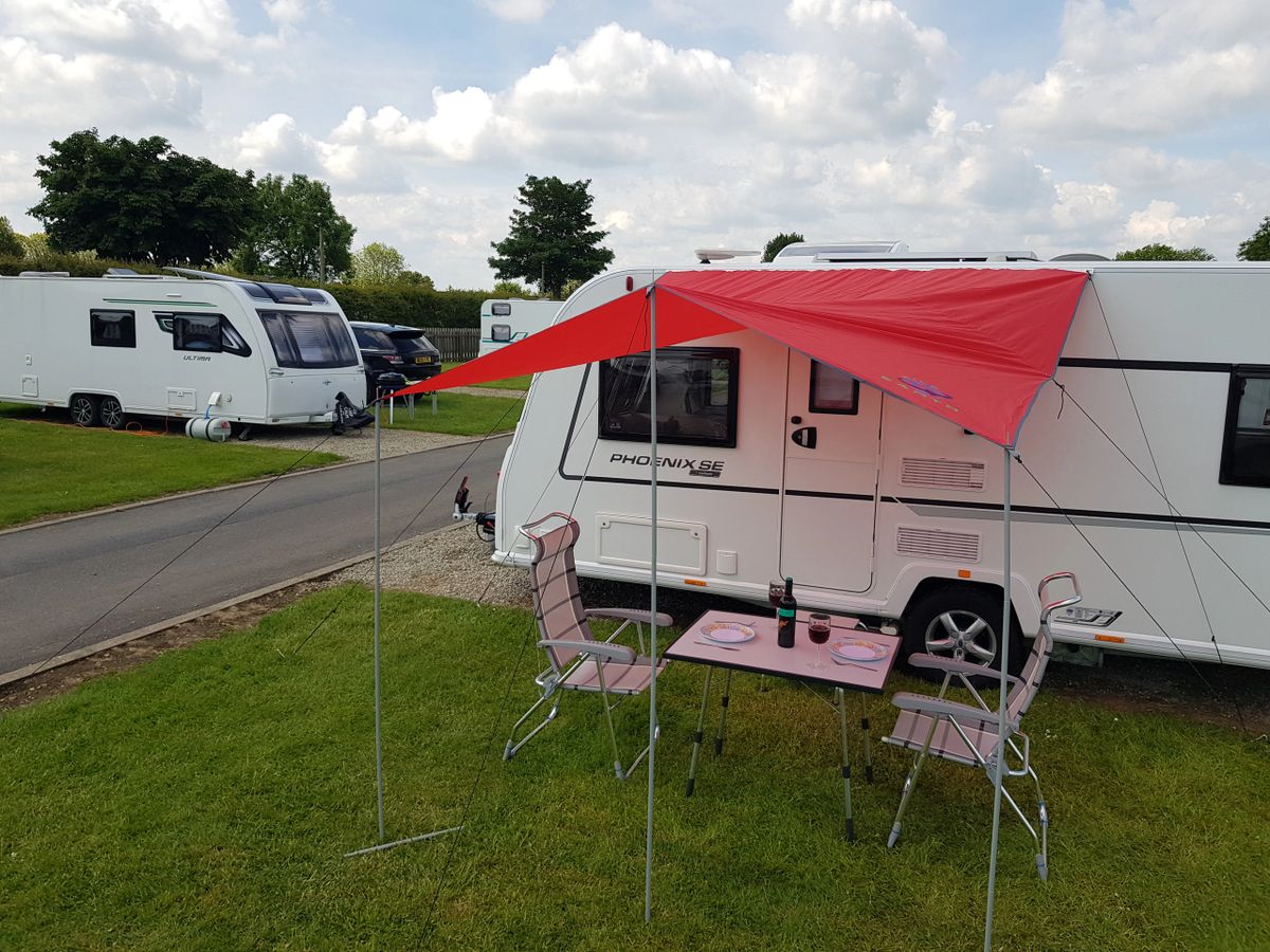 DELUX - Wild Earth Sun Canopy for CARAVAN, MOTORHOME, CAMPERVAN 2.4 X 3 ...