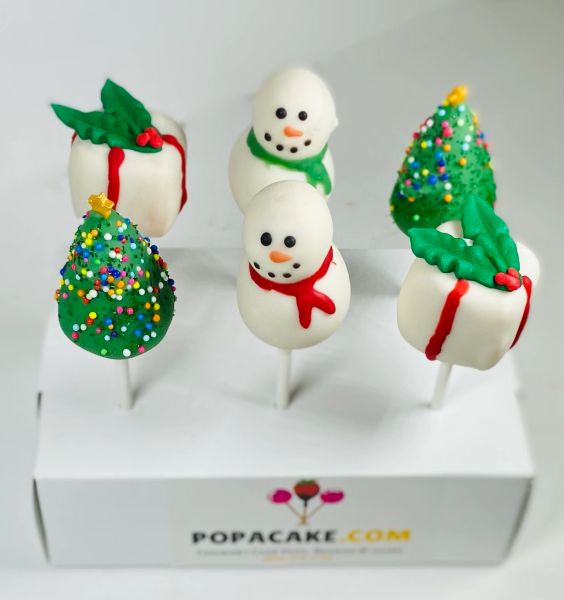 Christmas Wonder Cake Pops Set: Festive Snowmen, Trees & Presents