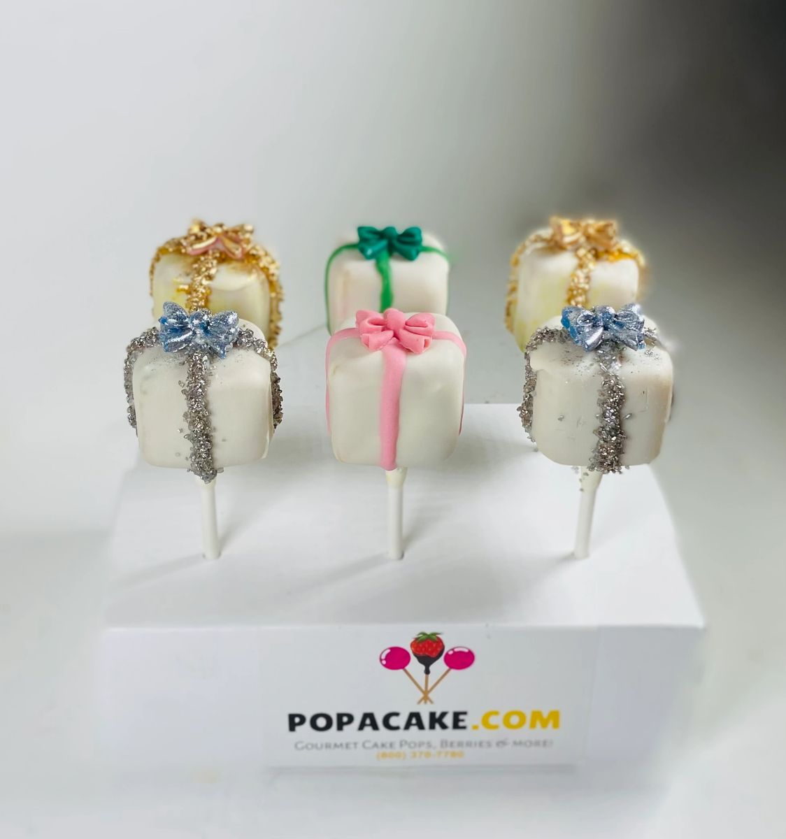 Festive Gift Bites: Christmas Present Cake Pops