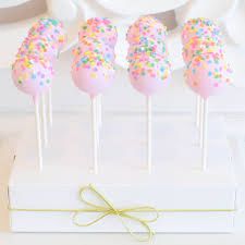 Pastel Pink Confetti Cake Pops (12 Cake Pops)