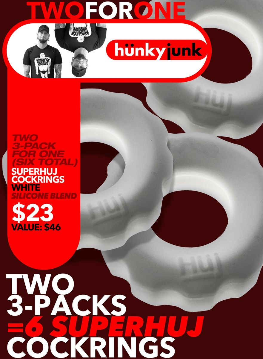 HUNKYJUNK DEALS: SUPERHUJ C-RING 3-packX2 (six rings total) get 2-PACKS ...