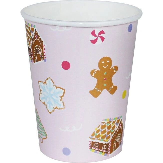 Gingerbread Themed Cups - Set of 12 - Gingerbread Man - Gingerbread ...