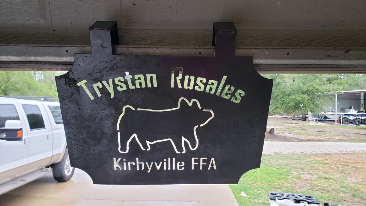 Custom Livestock Pen Exhibitor Sign