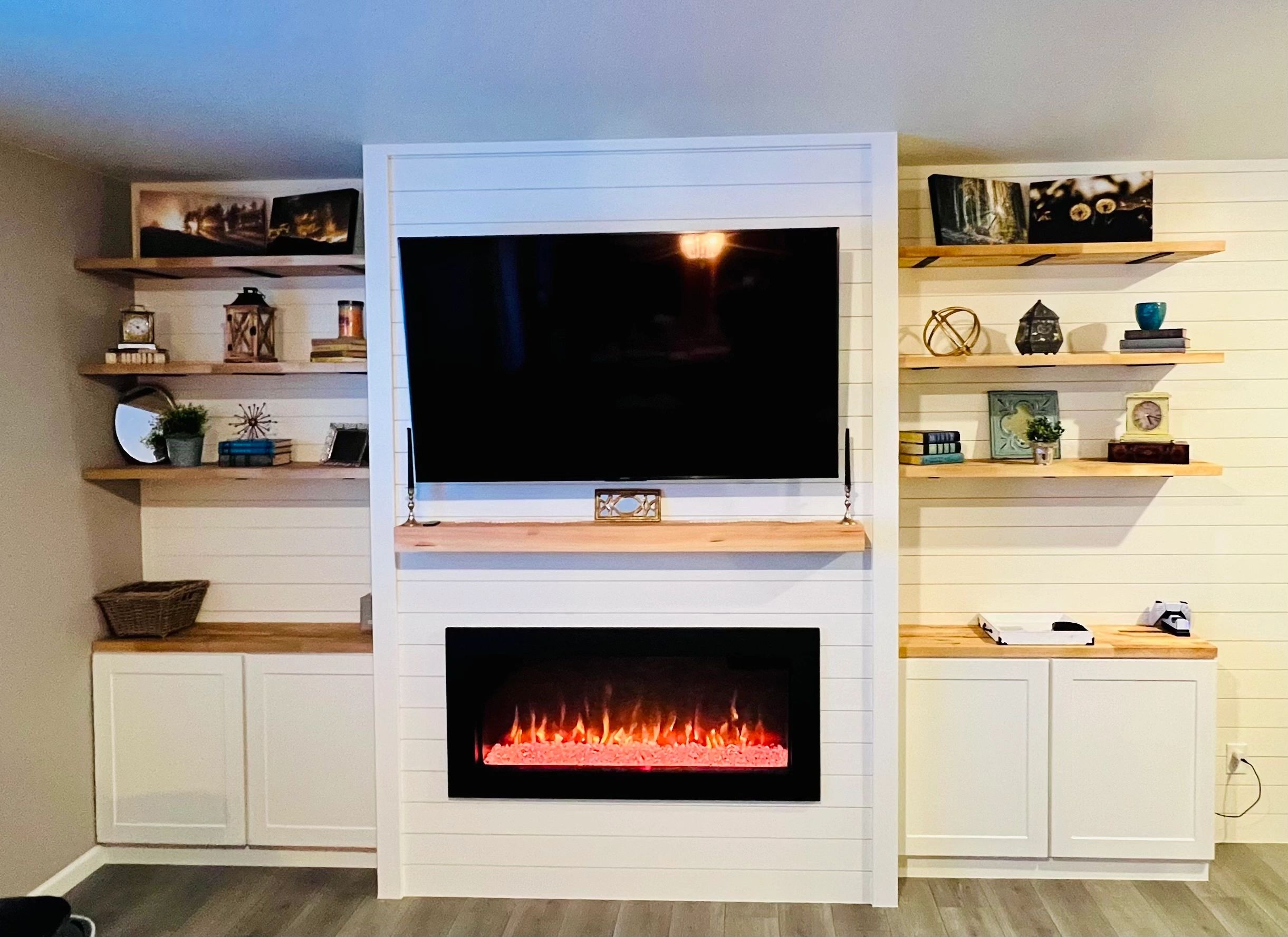 Custom Built-In Electric Fireplace