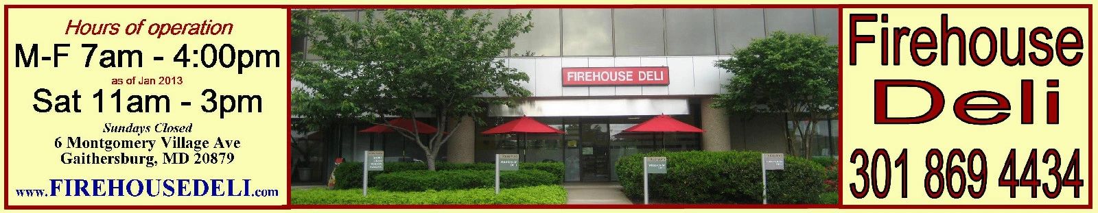 Menu | FireHouse Deli
