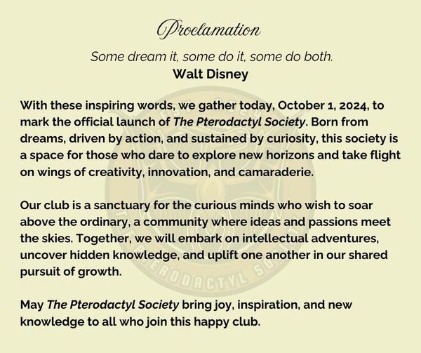 The Pterodactyl Society