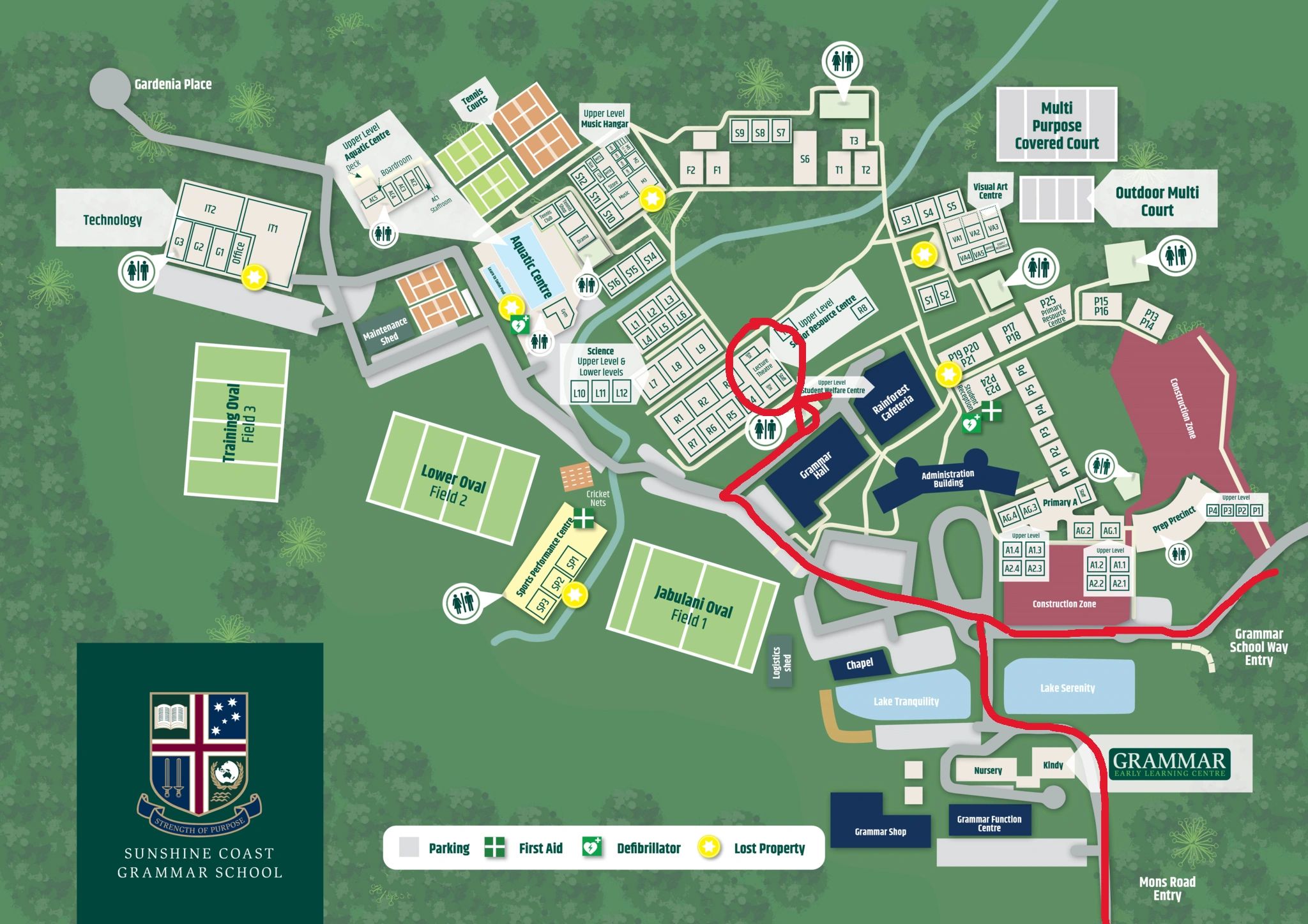 Venue Map | SCS Debating